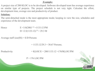 Effort estimation( software Engineering) | PPTX