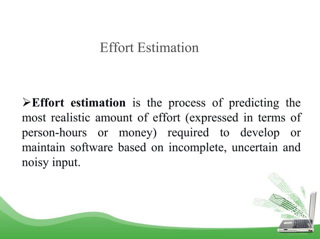 Effort estimation( software Engineering) | PPTX | Computer Software and ...