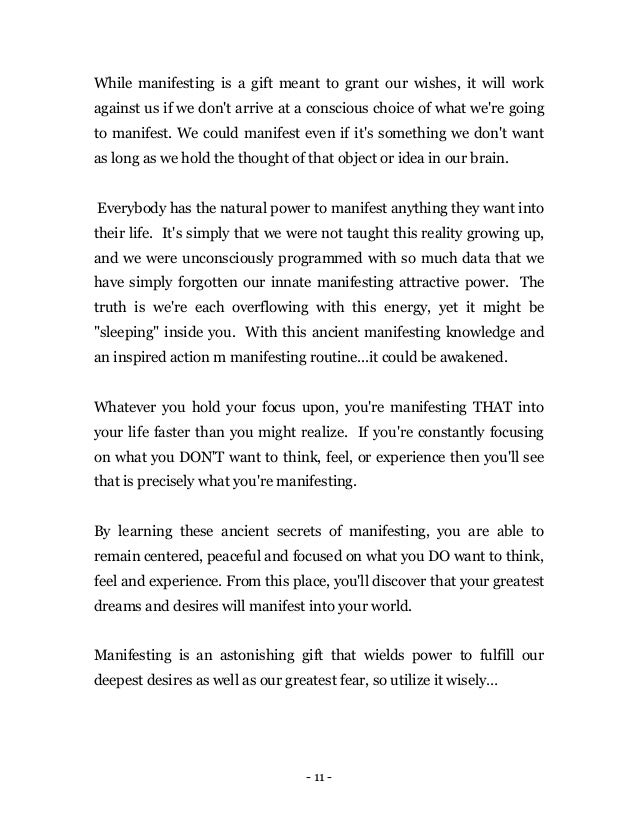 Effortless Manifestation | PDF