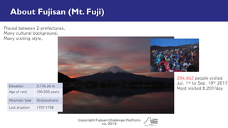 Efforts of visitor safety measures utilizing IoT in Mt. fuji | PDF