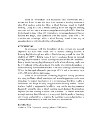 Efforts to Improve Students' Ability to Write Text in the Form of ...