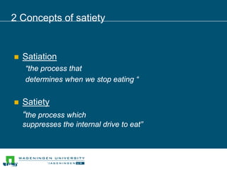 Satiety management: Effect on texture on satiation | PDF