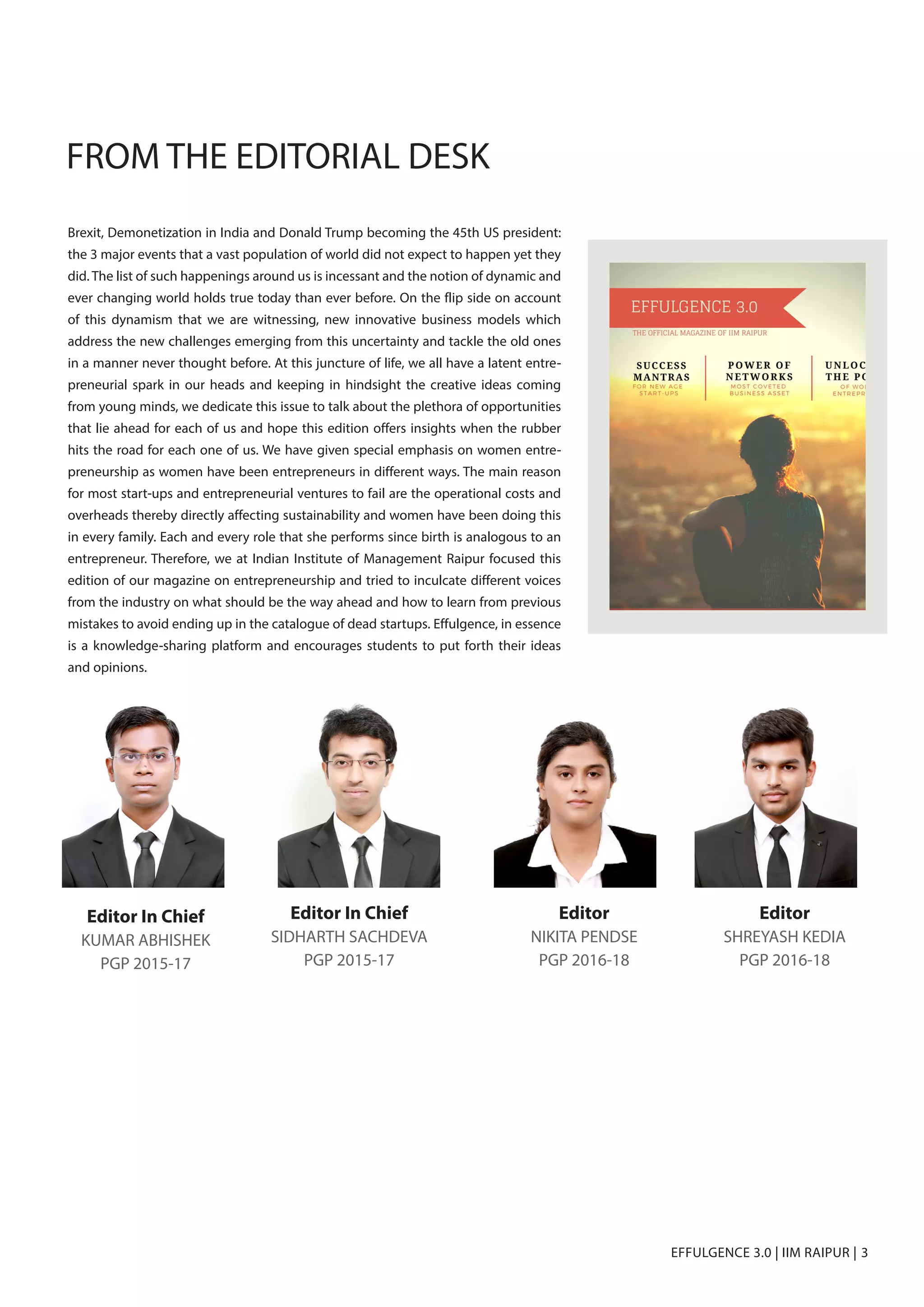 Effulgence 3.0 - The Official Magazine of IIM Raipur | PDF
