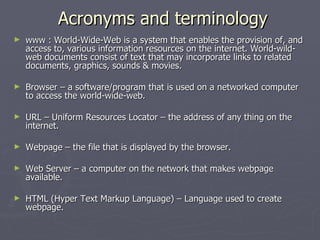 Eff use of internet | PPT