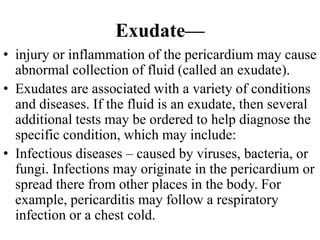 Effusions pericardial.pptx | Heart and Cardiovascular Diseases ...