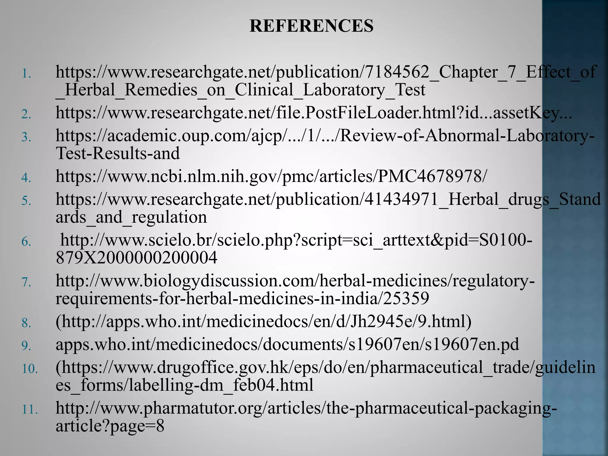 Effects of herbal drugs on clinical laboratories testing | PPTX