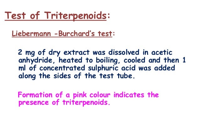 Natural product and chemical analysis methods