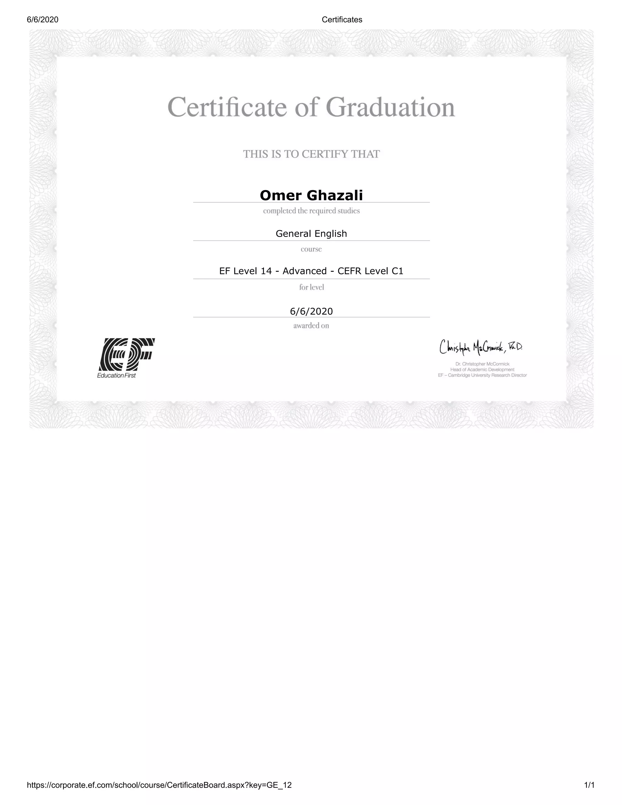 EF Level 14 - Advanced - CEFR Level C1 | PDF