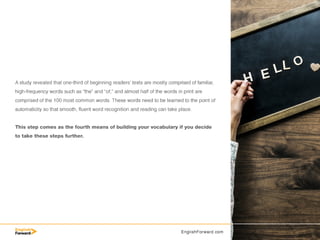 How To Build Vocabulary Faster | PDF