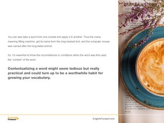 How To Build Vocabulary Faster | PDF