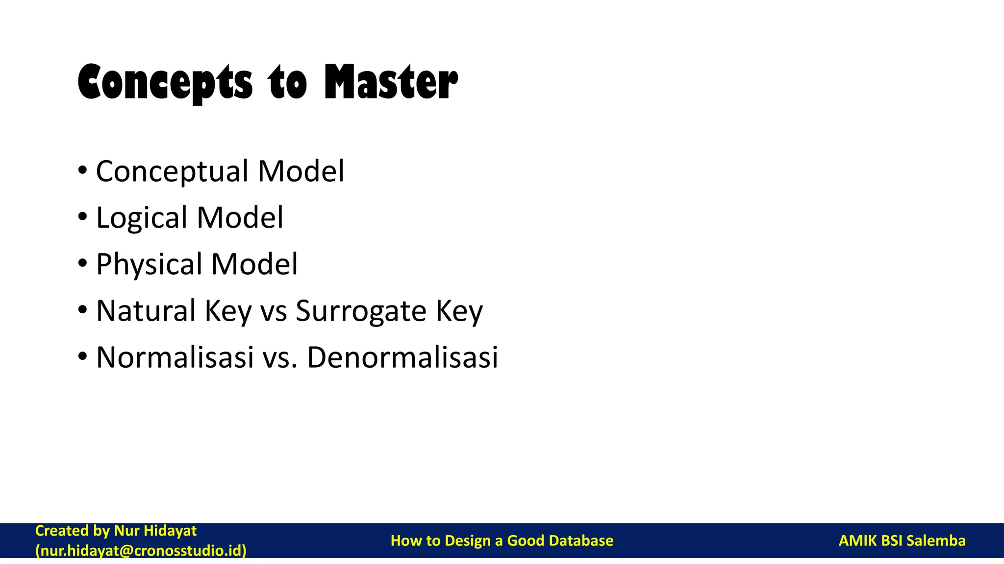 How To Design A Good Database For Your Application Ppt