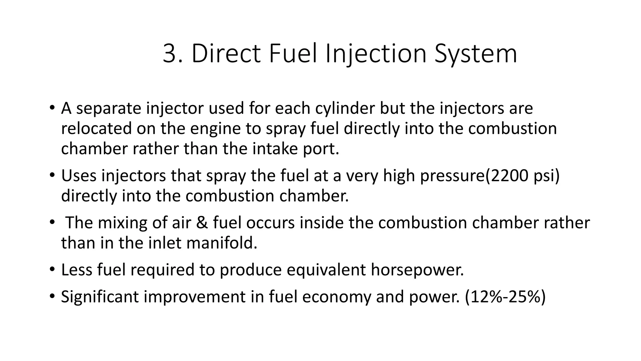 Electronic fuel injection vs carburettors | PPTX