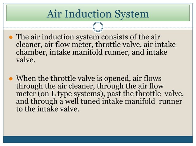 Electronic fuel injection system [EFI] | PPTX | Chemistry | Science