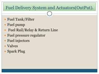 Electronic fuel injection system [EFI] | PPTX