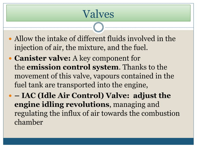 Electronic fuel injection system [EFI] | PPTX | Chemistry | Science