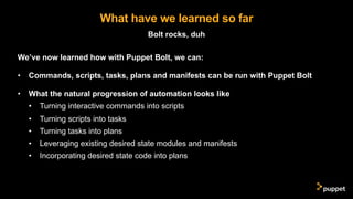 DevOps Automation with Puppet Bolt & Puppet Enterprise | PPT