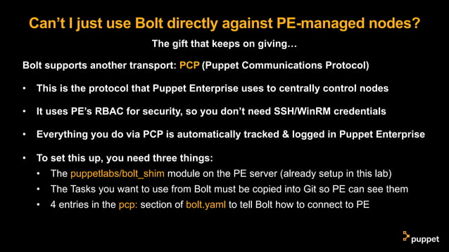 DevOps Automation with Puppet Bolt & Puppet Enterprise | PPT