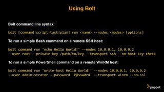 DevOps Automation with Puppet Bolt & Puppet Enterprise | PPT