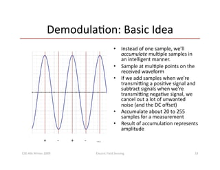 signal processing in software and electric field sensing | PPT