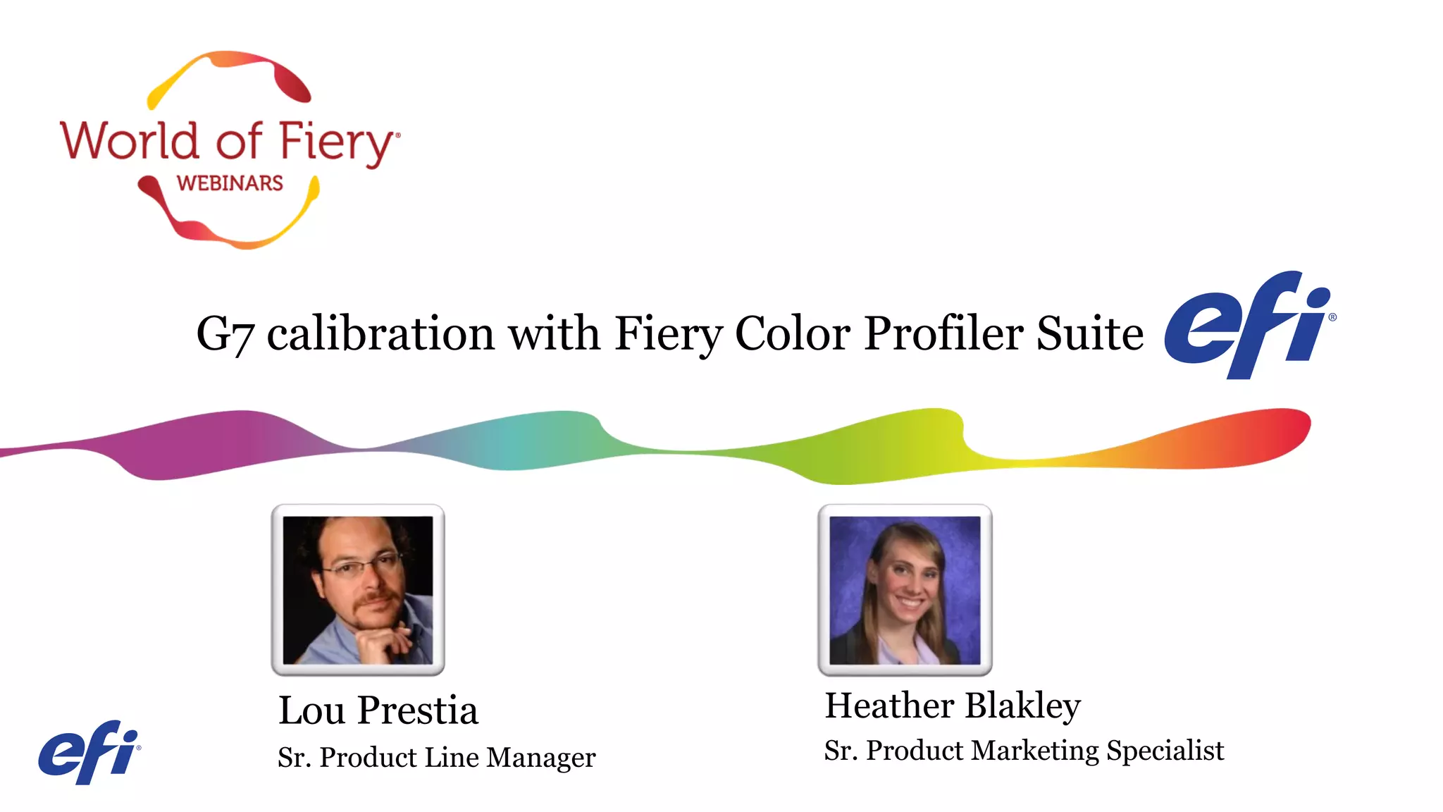 G7 calibration with Fiery Color Profiler Suite | PDF