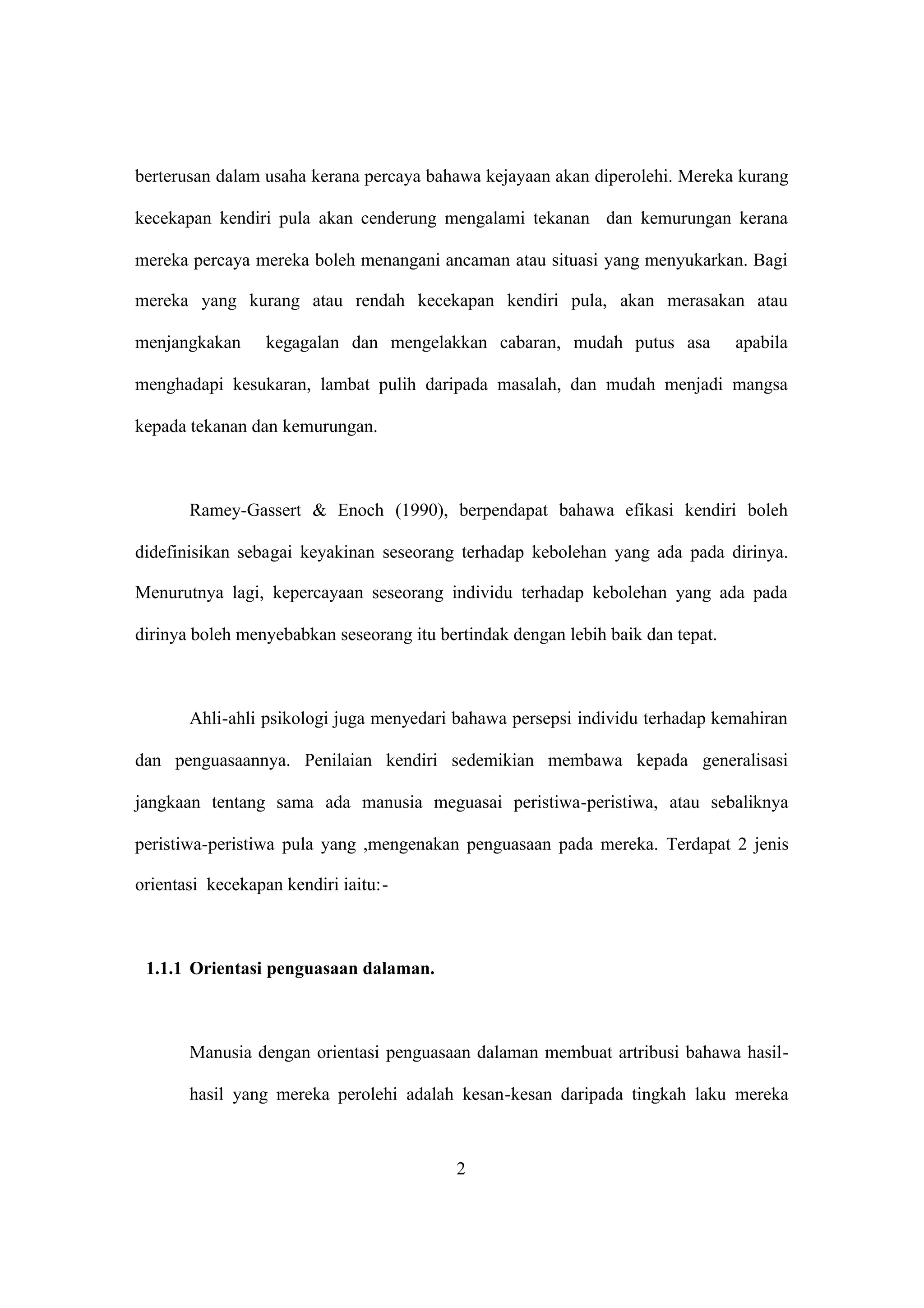 Efikasi kendiri | PDF
