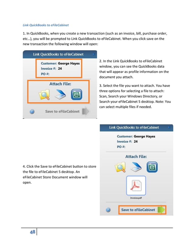 eFileCabinet 5 Desktop Basic Getting Started Guide | PDF | Social ...