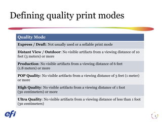 EFI The Real Truth: Inkjet Printer Productivity | PPT