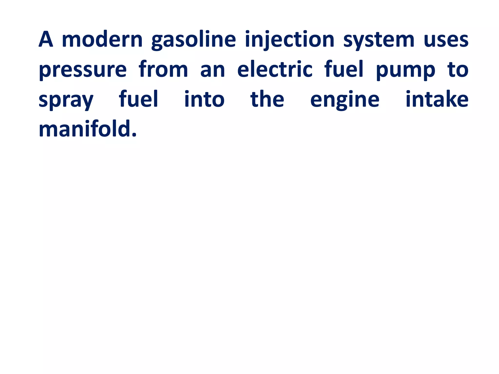 Electronic Fuel Injection System | PPTX