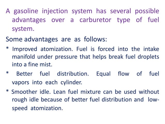 Electronic Fuel Injection System | PPTX