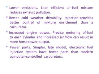 Electronic Fuel Injection System | PPTX