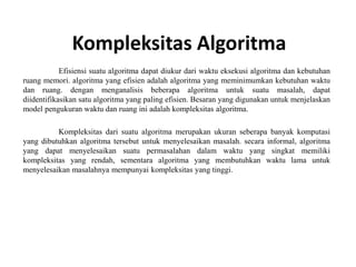 Efisiensi algoritma | PPT