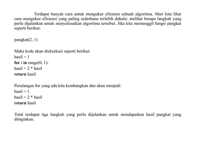 Efisiensi algoritma | PPT
