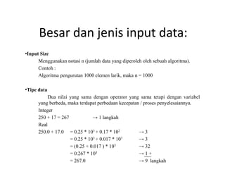 Efisiensi algoritma | PPT