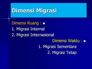 Efisiensi dan migrasi | PPTX