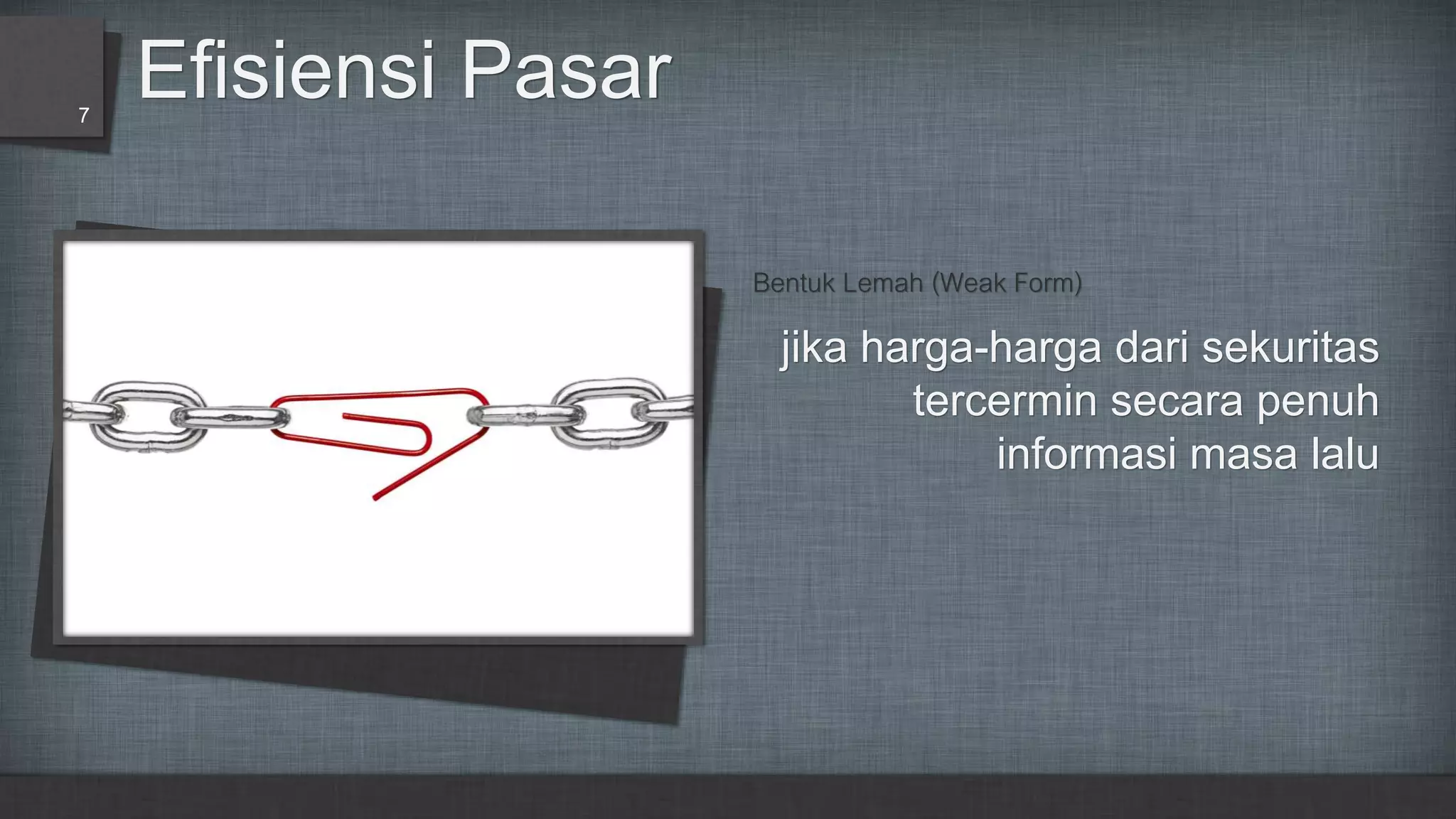 Efisiensi pasar | PPTX