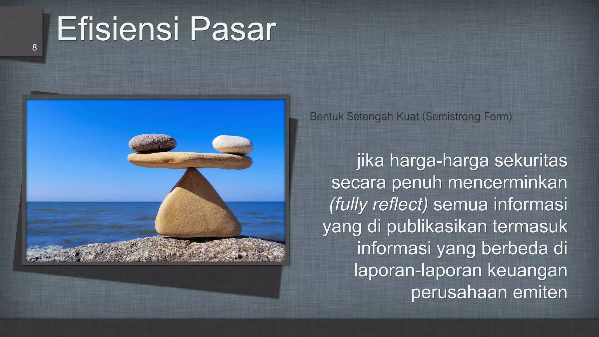 Efisiensi pasar | PPTX