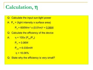 Efisiensi solar cells | PPT