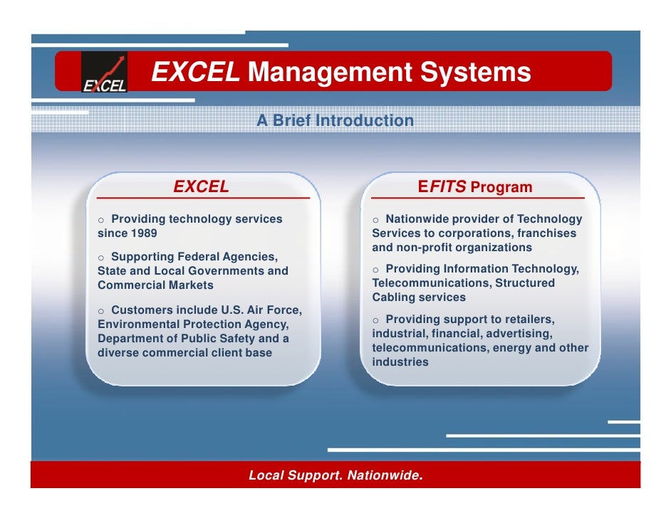 EXCEL Management Systems, Inc