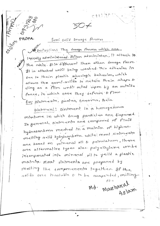 Semi solid dosage form | PDF