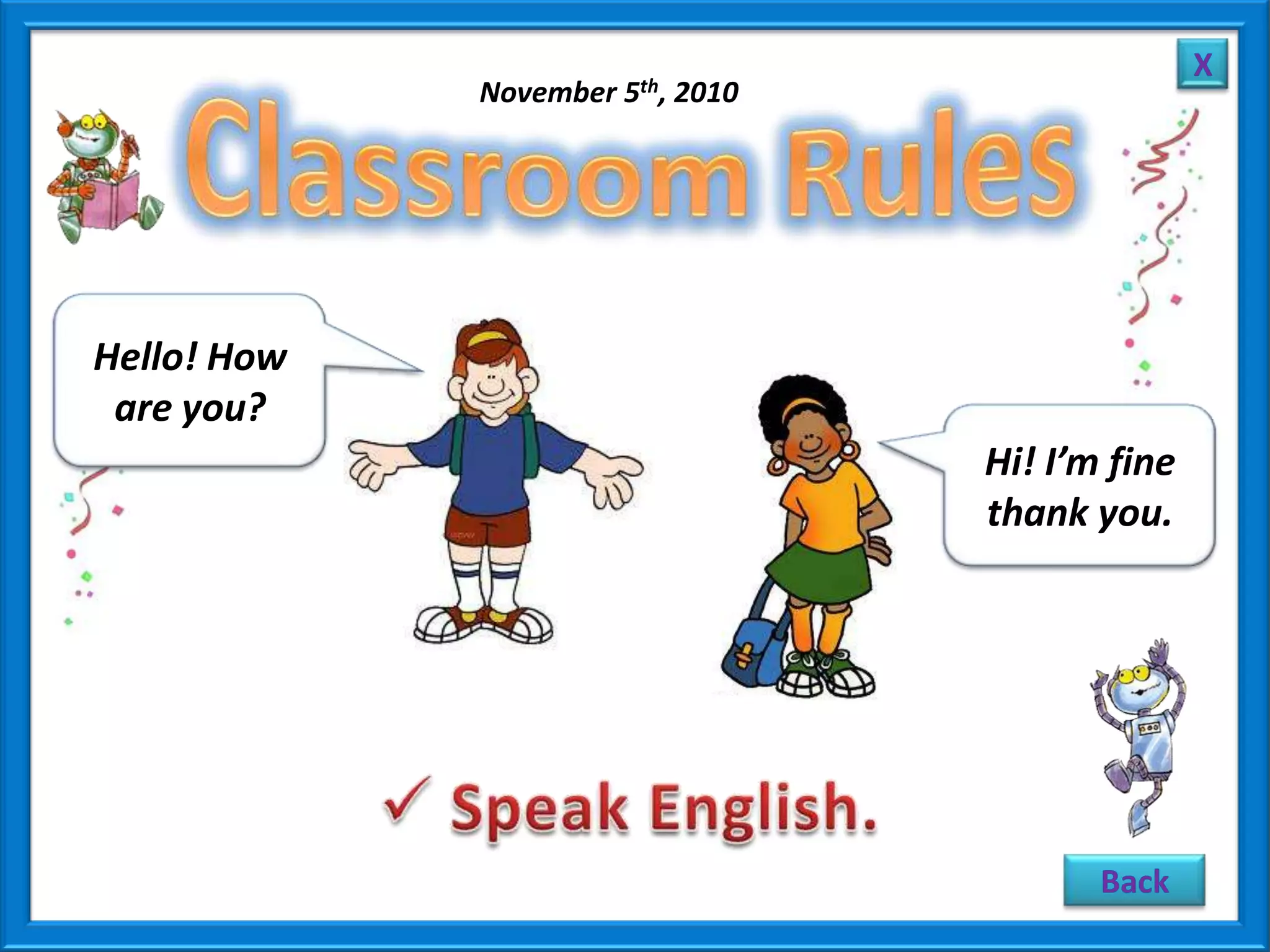 Efl classroom rules | PPT