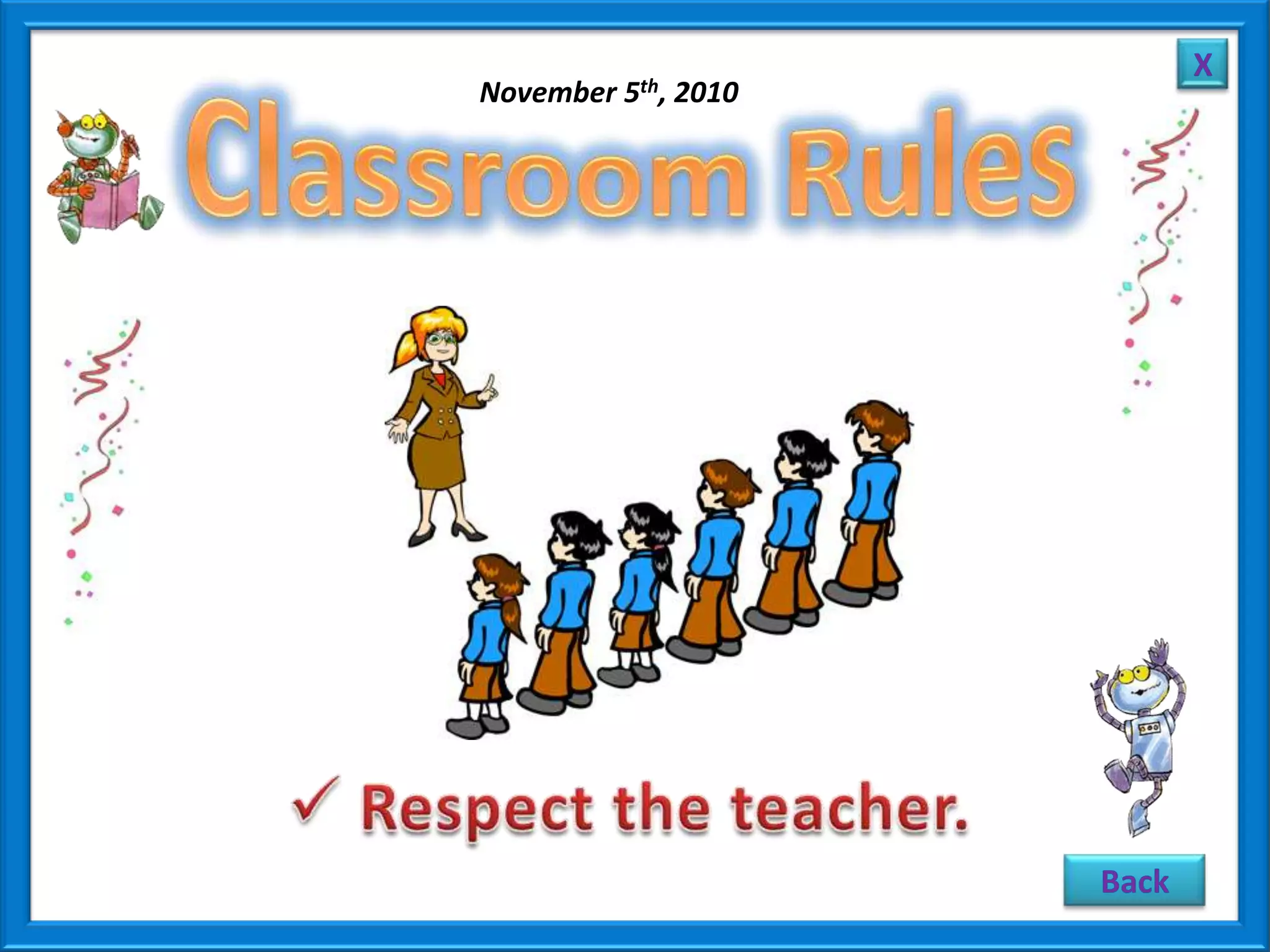 Efl classroom rules | PPT
