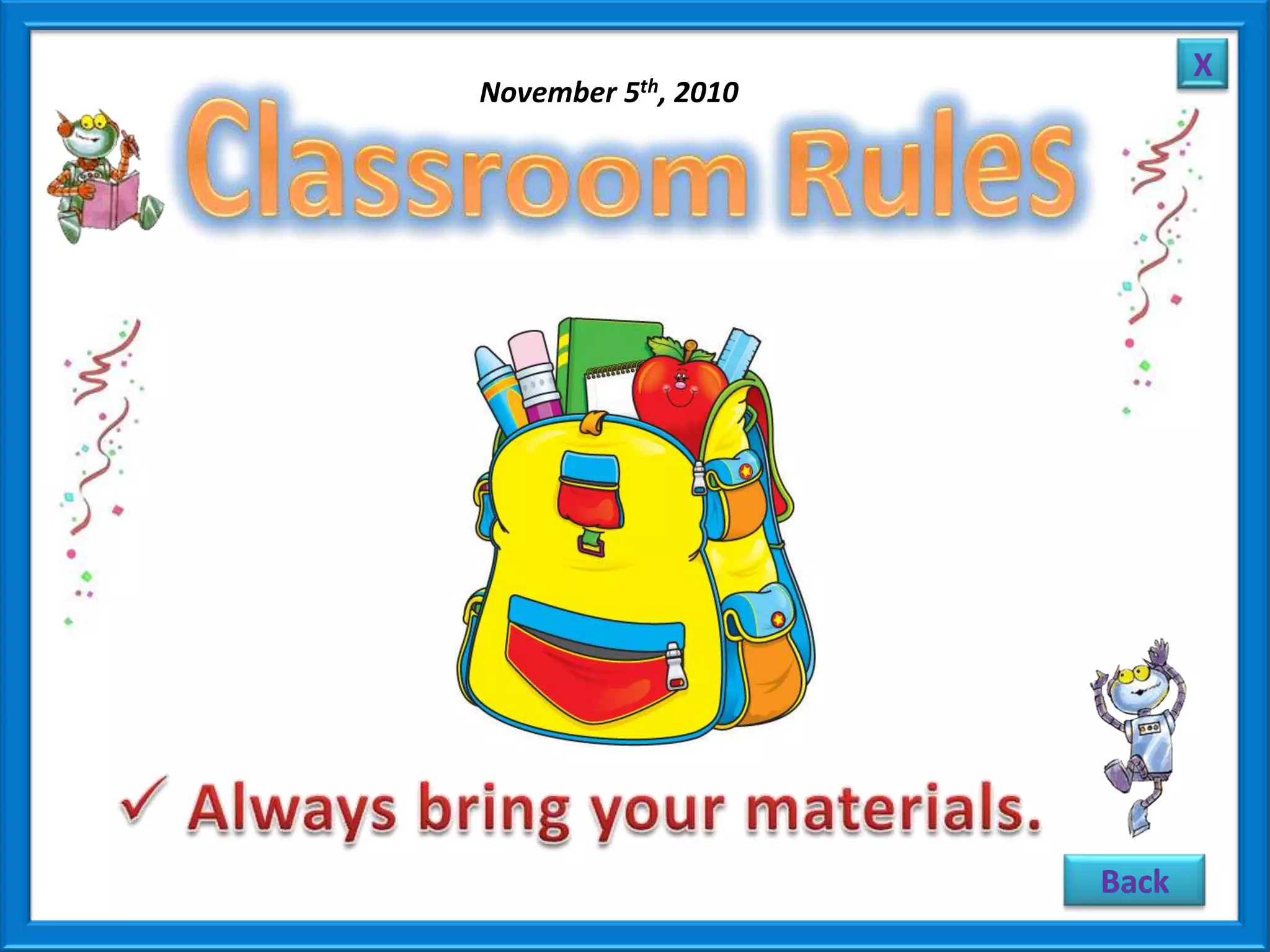 Efl classroom rules | PPT