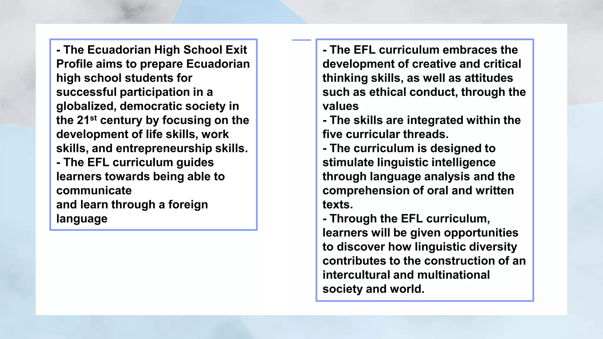 Efl contribution to the exit profile | PPT