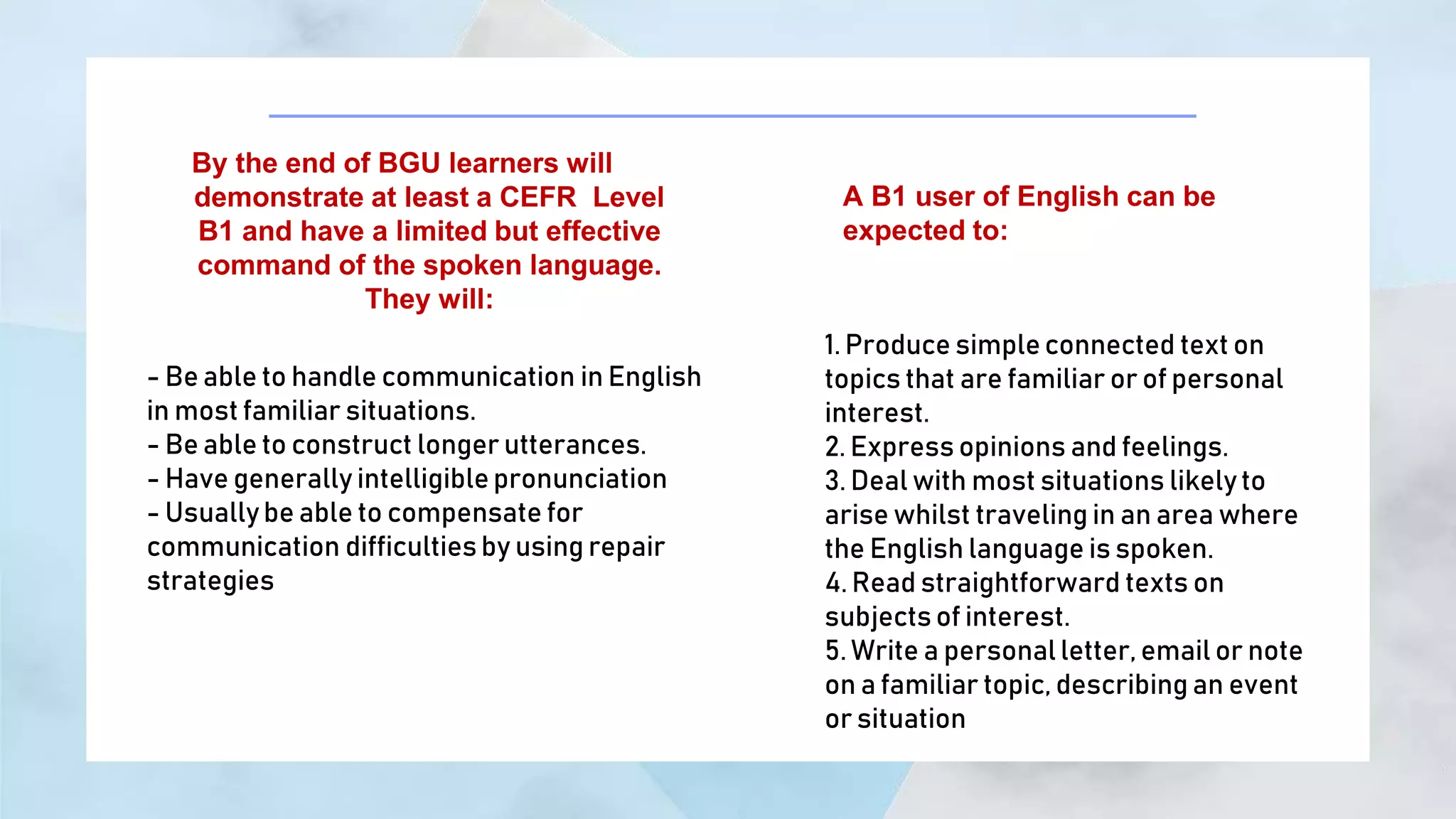 Efl contribution to the exit profile | PPT