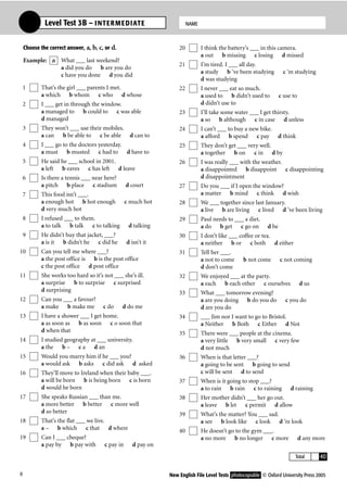 Ef level tests | PDF