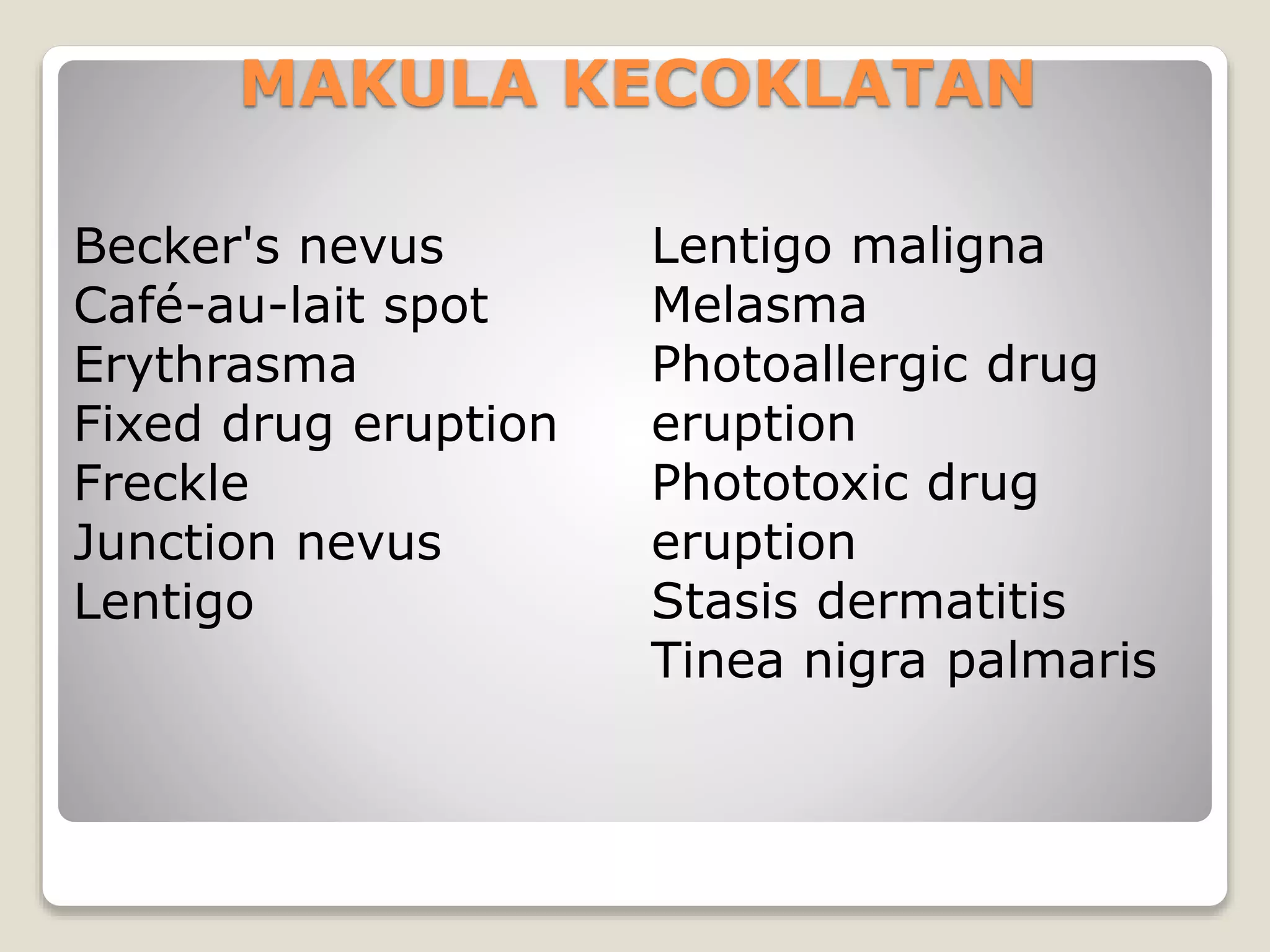Efloresensi (modul kulit dan jaringan penunjang) | PPTX