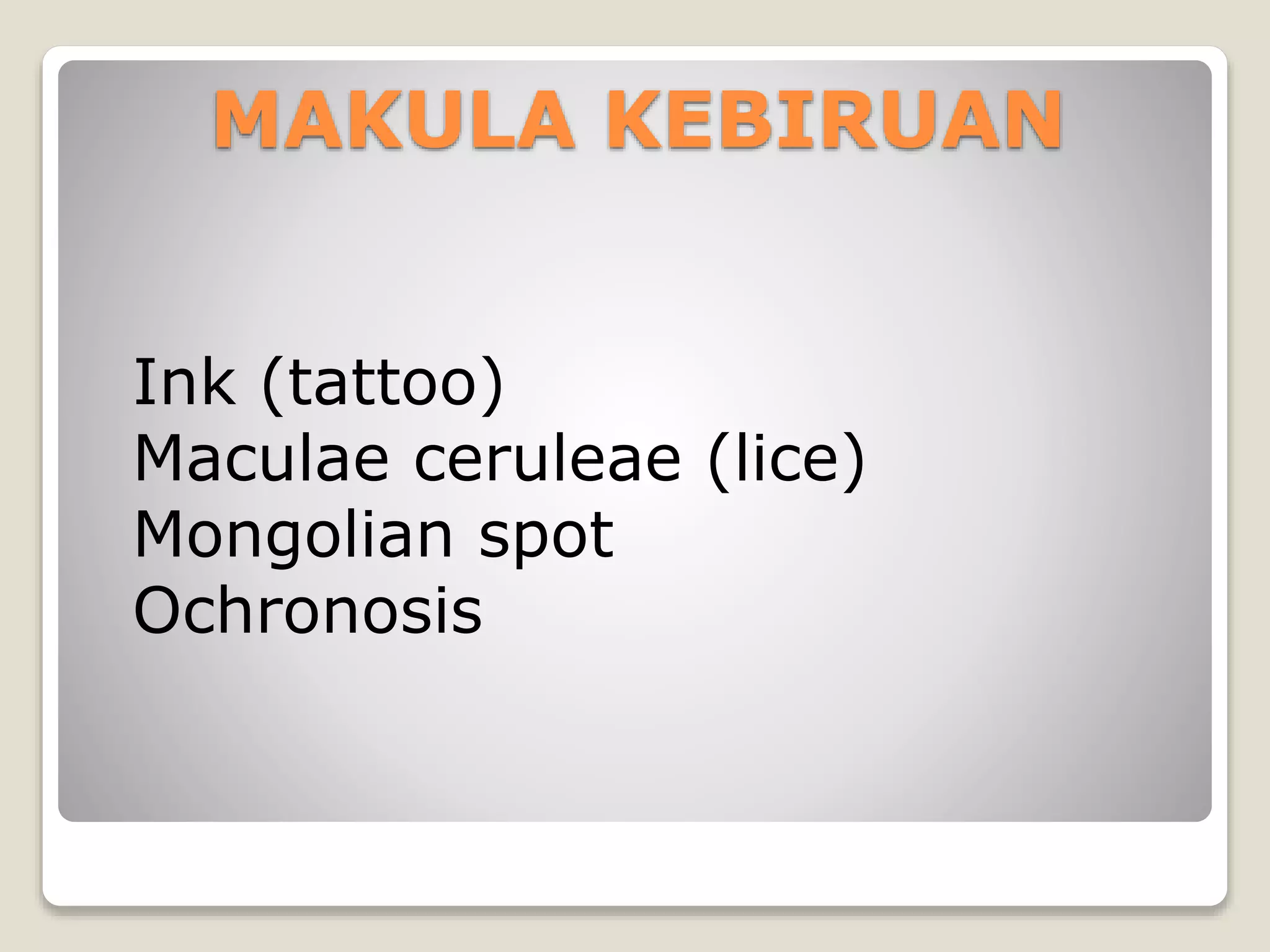 Efloresensi (modul kulit dan jaringan penunjang) | PPTX