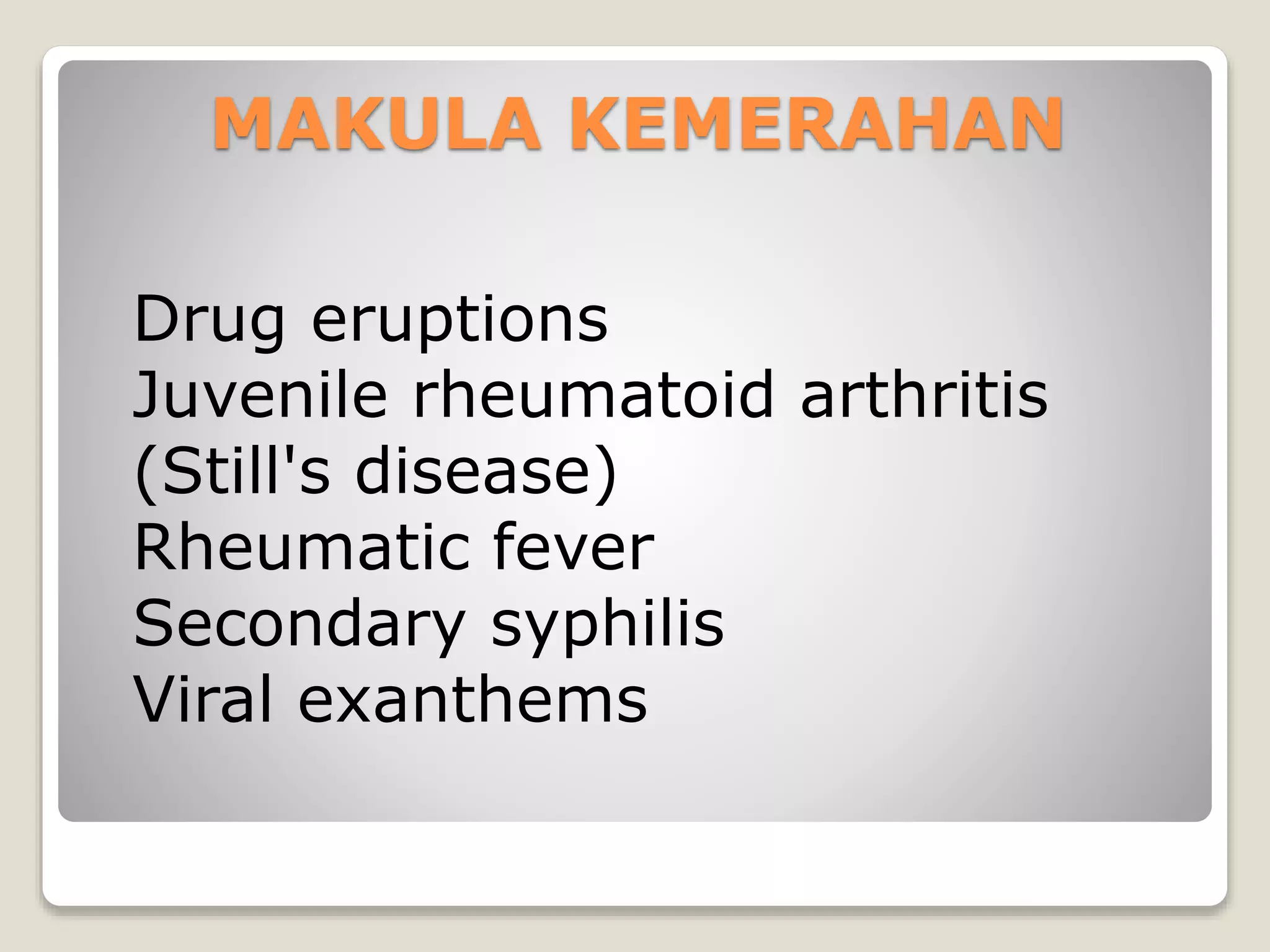 Efloresensi (modul kulit dan jaringan penunjang) | PPTX