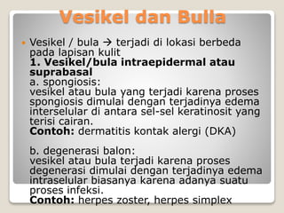 Efloresensi (modul kulit dan jaringan penunjang) | PPTX