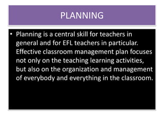 EFL teacher as manager (presentation) | PPTX